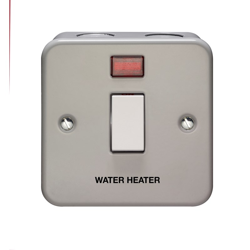 20A 1 Gang Double Pole Control Switch With Neon Metalclad Printed ...